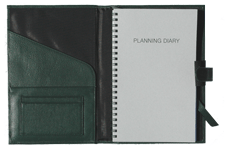 Leather planner, custom day planners